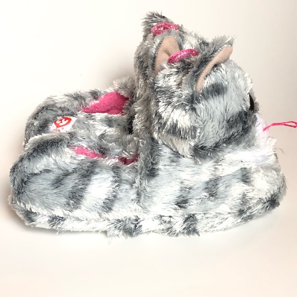 Ty | Shoes | Ty Beanie Boos Girls Kitty Slippers Size 11 | Poshmark